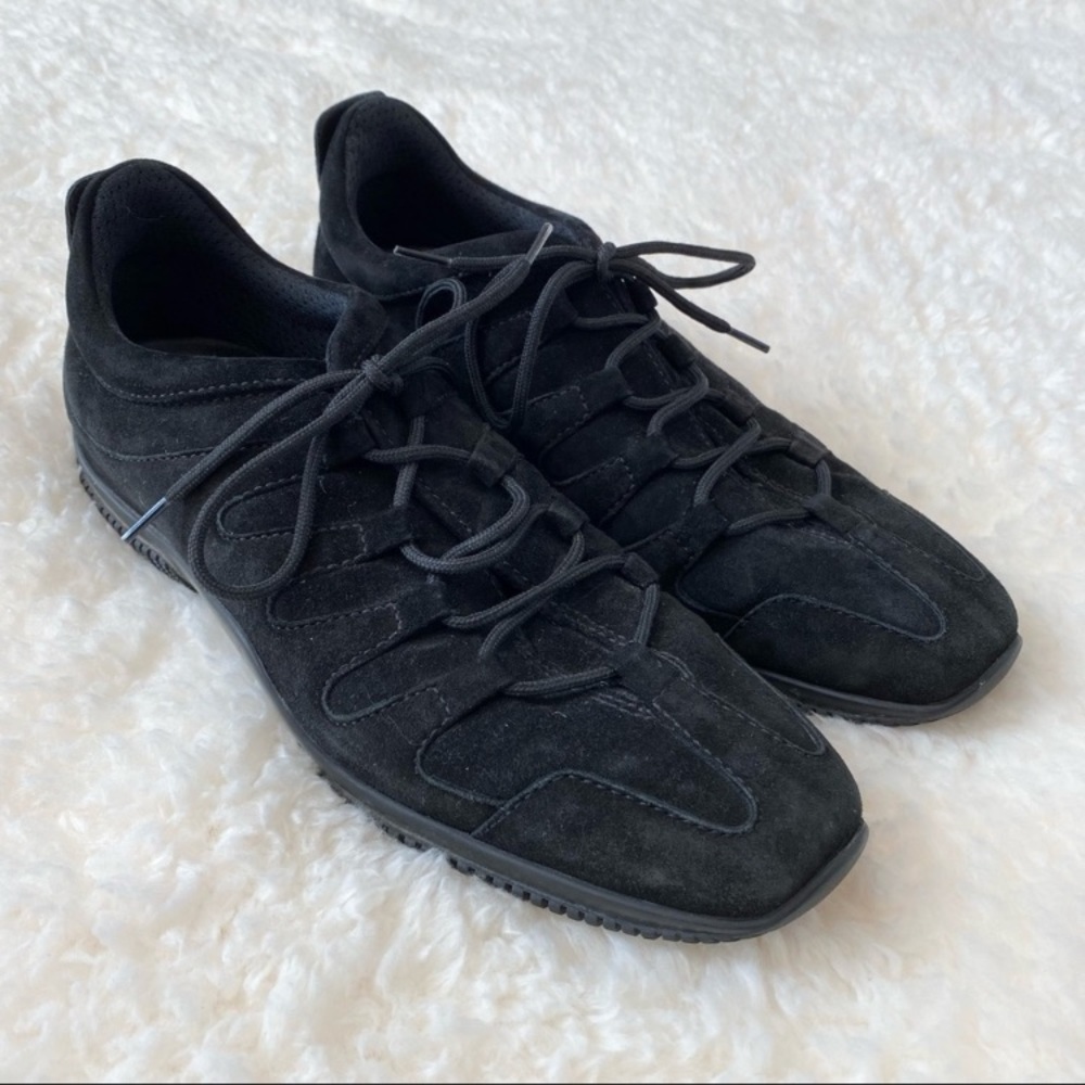 Hogan Black Suede And Leather Luxury Sneakers - Gem